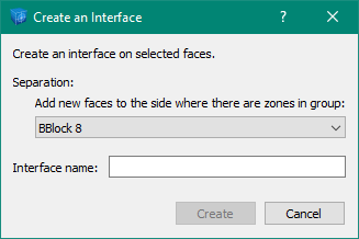 Op: Create an Interface — Itasca Software 9.4 documentation